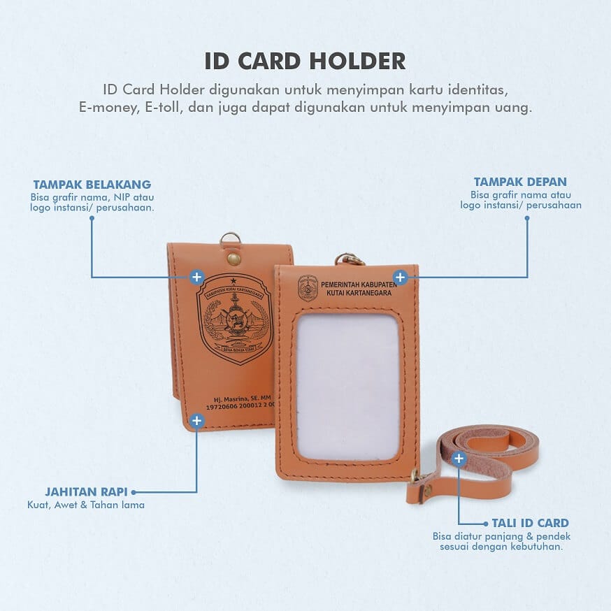 Gantungan ID Card Kulit Asli, Mana Yang Paling Favorit? - Grosir Kulit Asli
